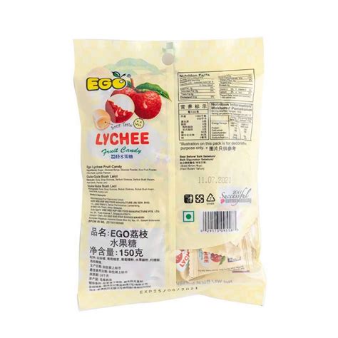 Ego Lychee Fruit Candy 150g Ego Foods