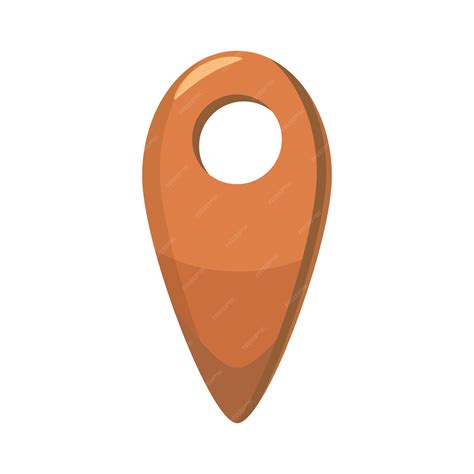 Premium Vector Map Location Marker Icon In Cartoon Style Isolated On White Background