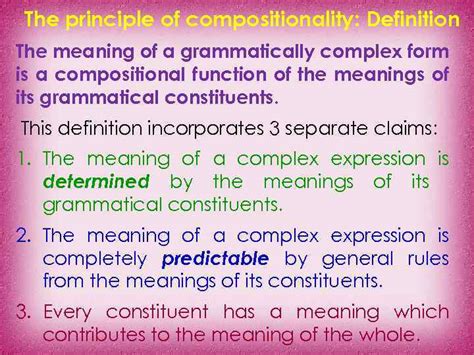 The Principle Of Compositionality Definition The Meaning Of