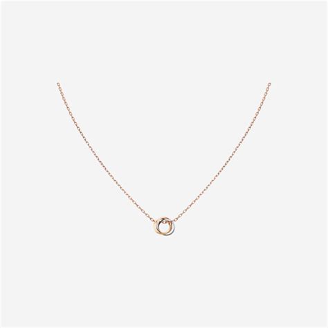 까르띠에 트리니티 네클리스 화이트 골드 옐로우 골드 로즈 골드 Cartier Kream