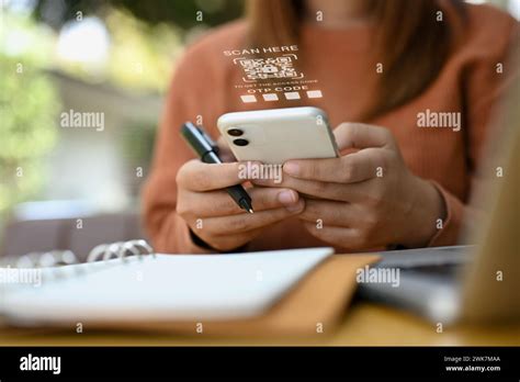 Woman Hand Using Smartphone With Otp Verification For Login Banking