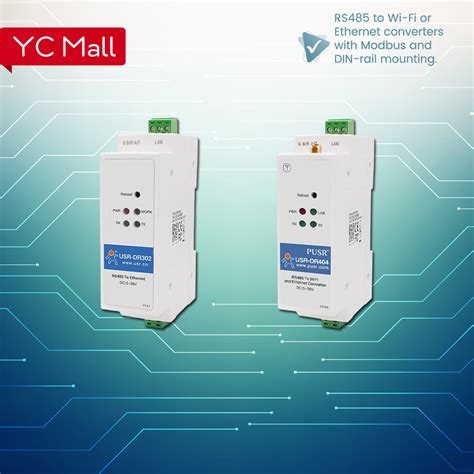 Pusr Usr Dr404 And Usr Dr302 Din Rail Rs485 To Wi Fiethernet Converters Shopee Malaysia