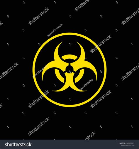 Attention Biology Viruses Icon Danger Symbol เวกเตอร์สต็อก ปลอดค่าลิขสิทธิ์ 1682636437