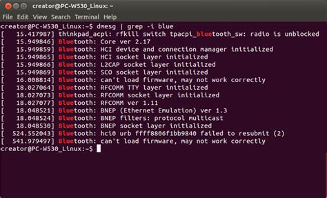 sound bluetooth broadcom bcm20702 does not load firmware driver