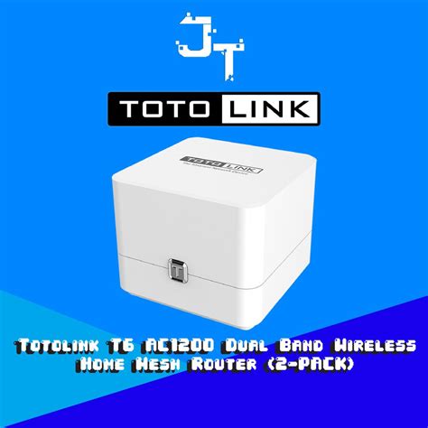 Totolink T6 Ac1200 Wireless Dual Band Mesh Router 2 Pack Shopee Malaysia