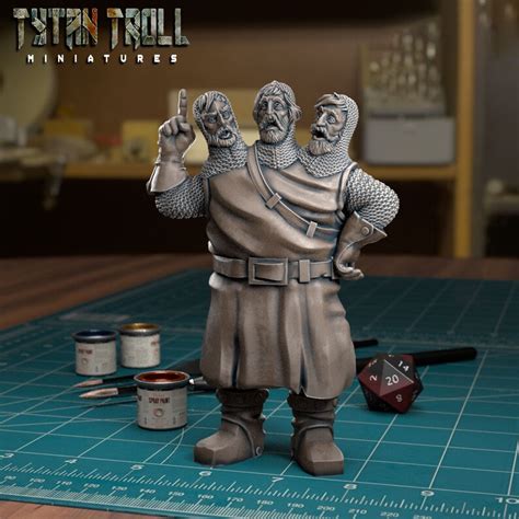 Three Headed Giant Monty Python And The Holy Grail Etsy