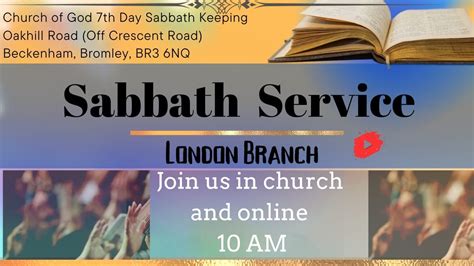 Church Of God 7th Day Sabbath Keeping 22nd November 2025 Beckenham