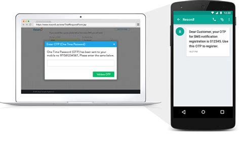 One Time Password Otp Sms Reson8