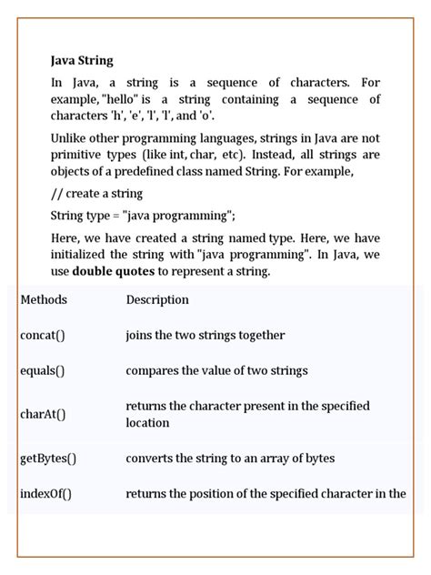 Java Strings Pdf String Computer Science Constructor Object