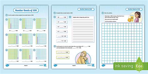 👉 Number Bonds Grids Number Bonds Of 100 Twinkl Ks2 Maths