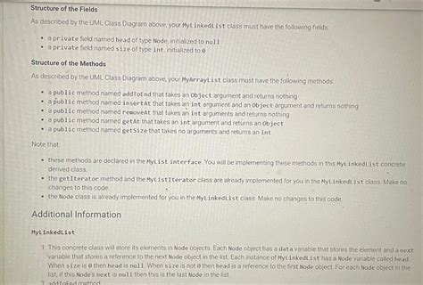 Solved Structure Of The Fields As Described By The Uml Class