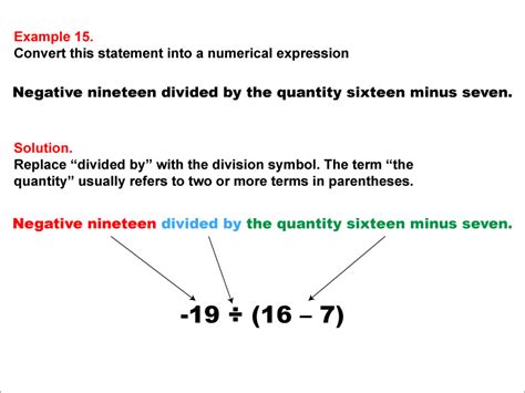 Math Example Language Of Math Numerical Expressions Grouping Symbols Example 15 Media4math