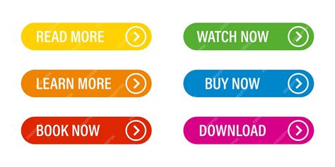 Premium Vector Buttons Vector Isolated Web Design Elements Vector