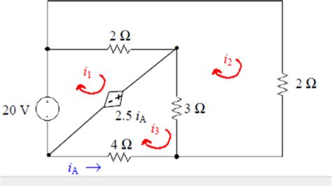 Solved Using Mesh Analysis Write The Mesh Equations For Chegg Com