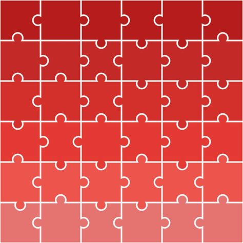 Red Shade Jigsaw Pattern Jigsaw Line Pattern Jigsaw Seamless Pattern Decorative Elements