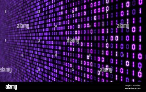 Big Data Concept With Binary Code Glowing Digital Numbers D Illustration Stock Photo Alamy