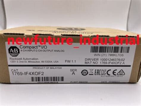 New Factory Sealed AB IF XOF SER A CompactLogix Pt A I And A O Module EBay