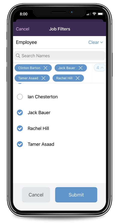 Sorting And Filtering Jobs Subs Frontline Mobile