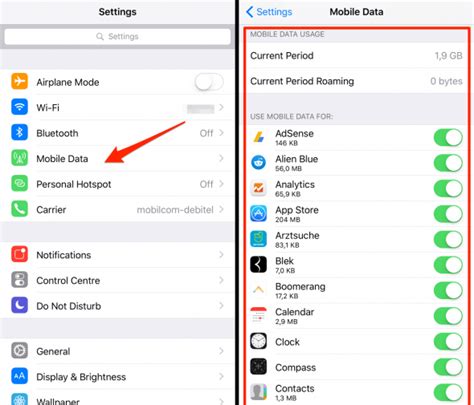 How To Check And Lower Your Iphone Mobile Data Usage Cmm Telecoms