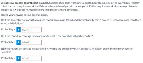 Solved A Statistical Process Control Chart Example Samples