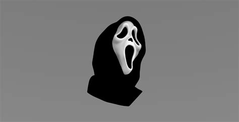 STL File Ghostface From Scream Bust Ready For Full Color 3D Printing