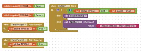 Must Fill Time Picker To Activate The Button Mit App Inventor Help