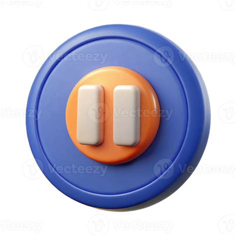 Beautiful Ethereal Geometric Pause Button Icon For Multimedia Control Crisp Edges Flat Color