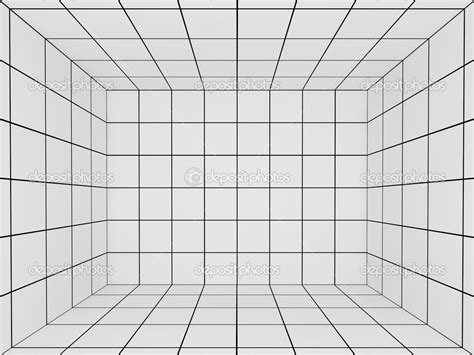 White Space With Perspective Grid D Stock Photo By Yaryhee