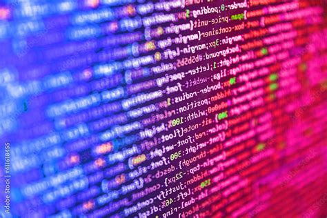 Matrix Byte Of Binary Data Rian Code Running Abstract Background In