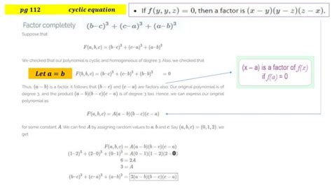Suec 高中 Adv Maths Cyclic Equation Ppt