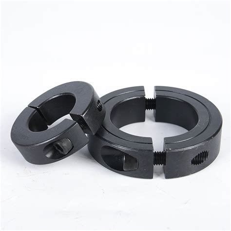 45号钢分离型固定环光轴圆形夹紧锁紧环限位环轴套轴承开口限位环 虎窝淘