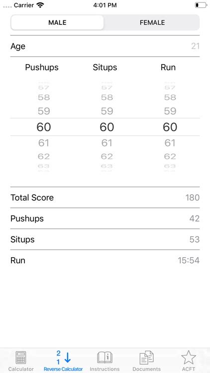 Apft Calculator And Resources By Zac Gorak