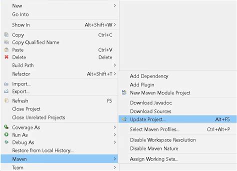 How To Force Update Dependencies Commandline Eclipse Intelli