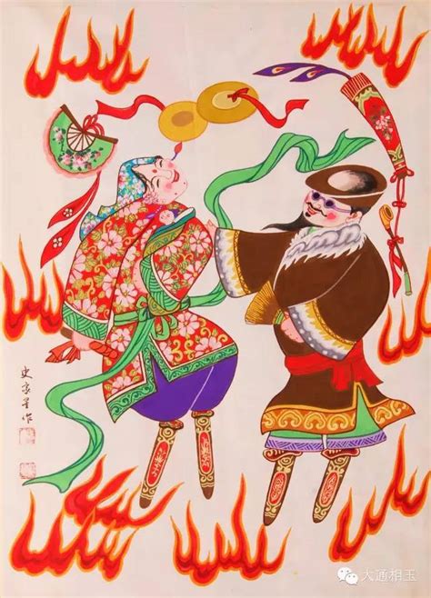 富有年味的画儿童简单有年味的图画富有年味的简笔画大山谷图库