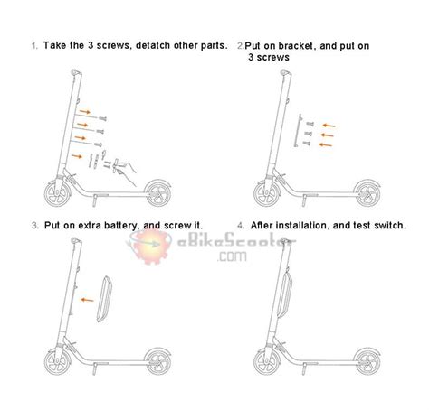 Ninebot Upgrade External Optional Battery Kit 187wh Es1 Es2 Es4