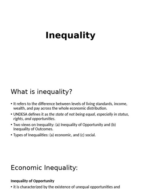Inequality Pdf