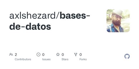 GitHub Axlshezard Bases De Datos