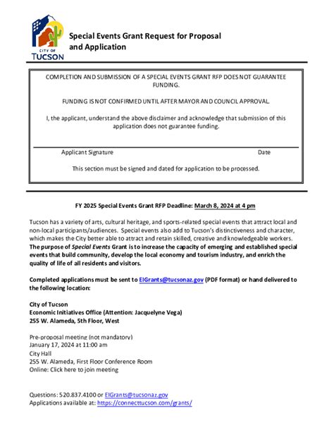 Fillable Online Special Events Se Grant Request For Proposal Addendum Fax Email Print Pdffiller