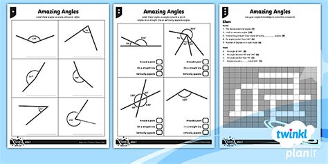 Planit Maths Y6 Properties Of Shapes Angles Home Learning Tasks