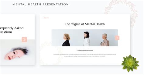 Внимательный психическое здоровье Powerpoint Шаблоны презентаций Envato Elements