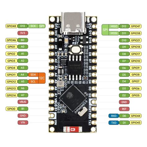 Esp32 S3 Nano Dev Board Based On Esp32 S3r8 Compatible With Arduino Nano Esp32 Erelement