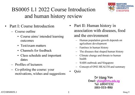 Lecture 1 Course Introduction Bs0005 L1 2022 Course Introduction And