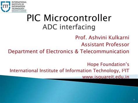 Pic Microcontroller Adc Interfacing Pptx