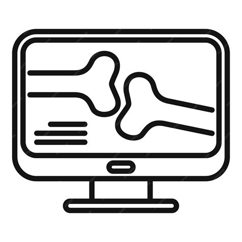 Premium Vector Magnetic Resonance Imaging Monitor Icon Outline Magnetic Resonance Imaging