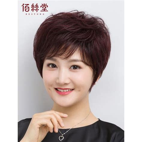 中老年人的短发 中老年人短头发图片2配图网