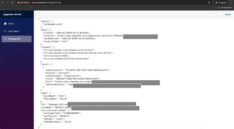 accessing protected api asgardeo