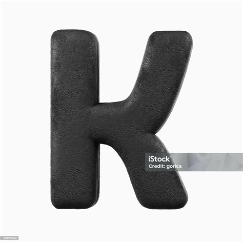 플라스 티 신 클레이 폰트입니다 편지 K 3d 렌더링 고립 된 그림 검은색에 대한 스톡 사진 및 기타 이미지 검은색 고등학교 이하 교육 Istock