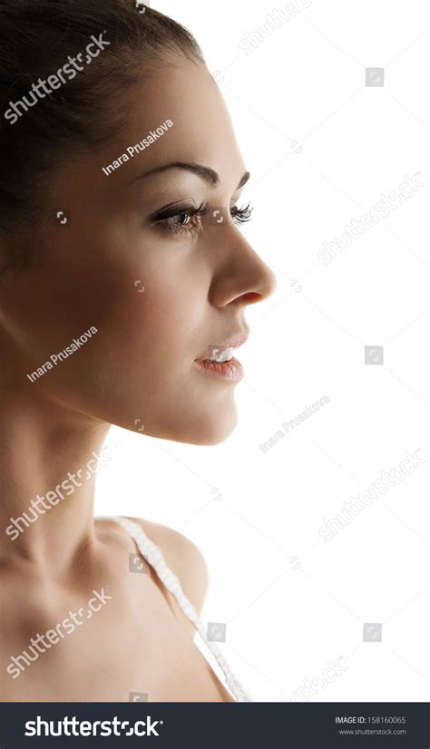 Woman Side View Portrait Sensual Open Stock Photo 158160065 Shutterstock