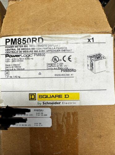 Schneider Electric Powerlogic Pm820u Pm8rda Ebay
