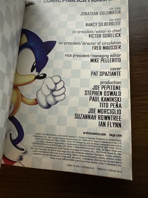 Mavin Sonic The Hedgehog Archives Volume Archie Comics